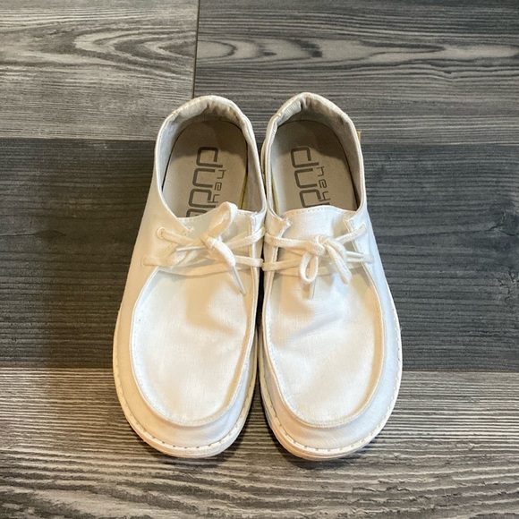 Hey Dude | Shoes | White Hey Dudes Size 6 | Poshmark